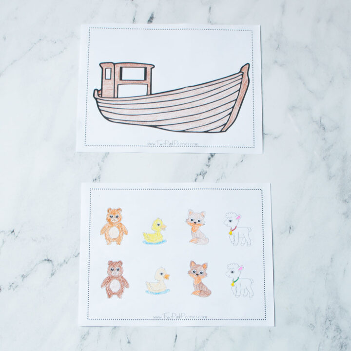 Noah's Ark Printable Craft | Two Pink Peonies