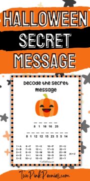 Halloween Secret Code Printable {instant download}