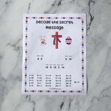 Easter Secret Message Printable {Instant Download}