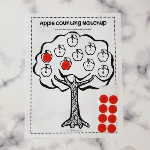 Free Dot Sticker Numbers Printable {free & easy instant download}