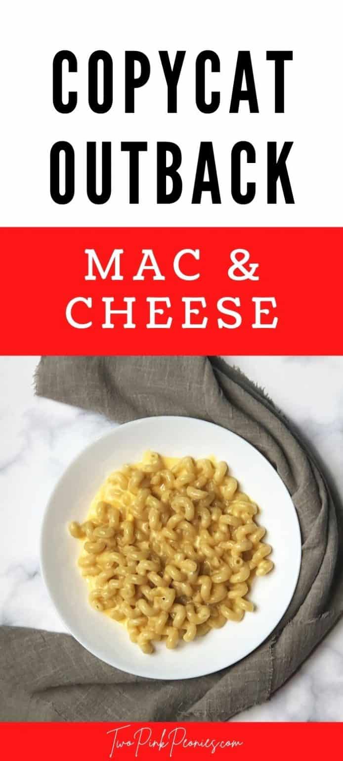 Copycat Outback Mac and Cheese Recipe {Mac A Roo & Cheese}
