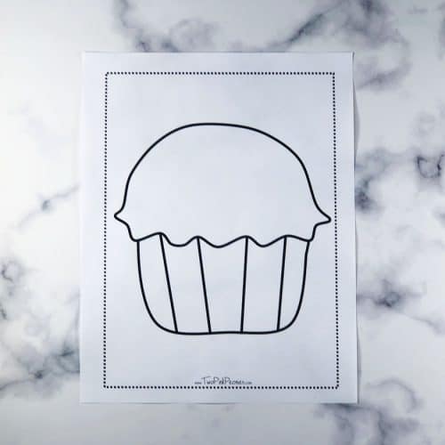 Free Printable Cupcake Template {free instant PDF download}