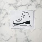 Printable Ice Skate Template - Free Instant Download