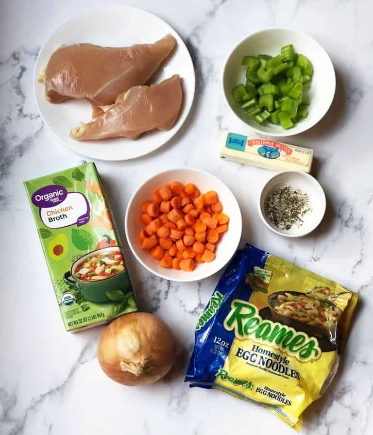 Copycat Bob Evans Chicken Noodle Soup Recipe {stove top or crockpot}