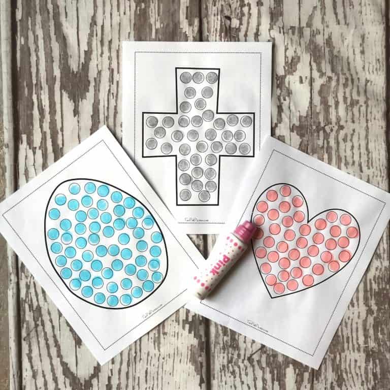 Easter Dot Marker Printables {totally FREE instant download}
