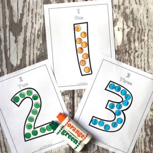 Numbers Dot Marker Printable {Instant Download!}