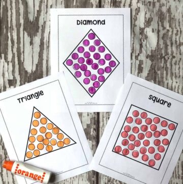 Free Shapes Dot Marker Printable {INSTANT download!}