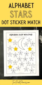 Free Dot Sticker Alphabet Printable {instant download}
