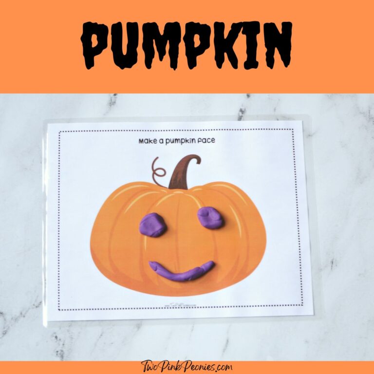 Free Halloween Play Dough Mats | Two Pink Peonies
