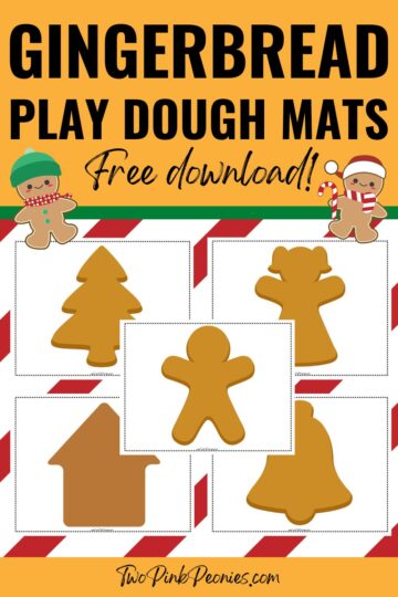 Gingerbread Play Dough Mats {Instant Download}