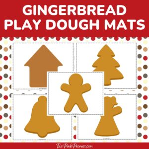 Gingerbread Play Dough Mats {Instant Download}