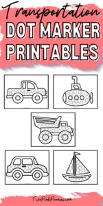 Transportation Dot Marker Pages {instant download}