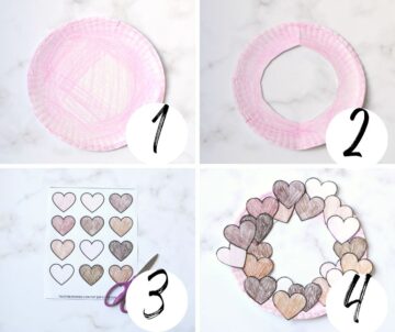 MLK Day Paper Plate Wreath | Two Pink Peonies