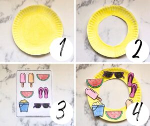 Summer Paper Plate Wreath | Two Pink Peonies