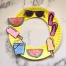 Summer Paper Plate Wreath | Two Pink Peonies