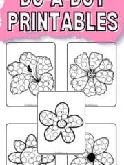 Bug Dot Marker Pages | Two Pink Peonies