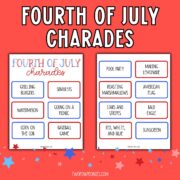 Fourth of July Charades {Free Printable} | Two Pink Peonies