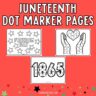 Juneteenth Dot Marker Pages | Two Pink Peonies