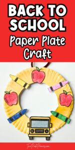 Back to School Paper Plate Craft | Two Pink Peonies
