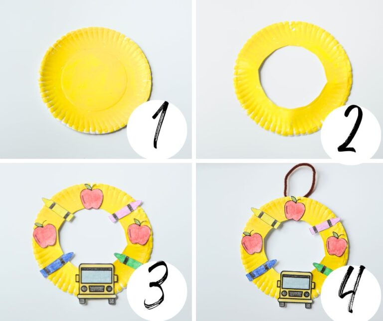 Back to School Paper Plate Craft | Two Pink Peonies