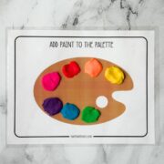 Back to School Play Dough Mats | Two Pink Peonies