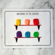 Back to School Play Dough Mats | Two Pink Peonies