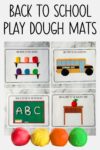 Back to School Play Dough Mats | Two Pink Peonies