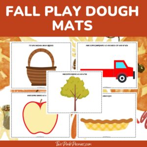 Fall Play Dough Mats | Two Pink Peonies