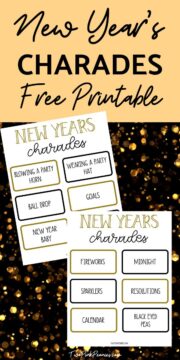 New Year's Charades | Two Pink Peonies