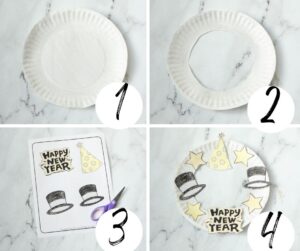 New Year's Paper Plate Craft | Two Pink Peonies