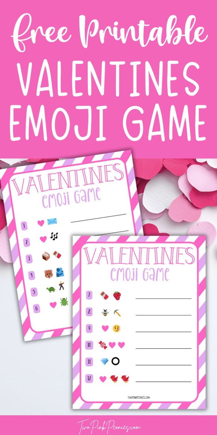 Valentines Emoji Game | Two Pink Peonies